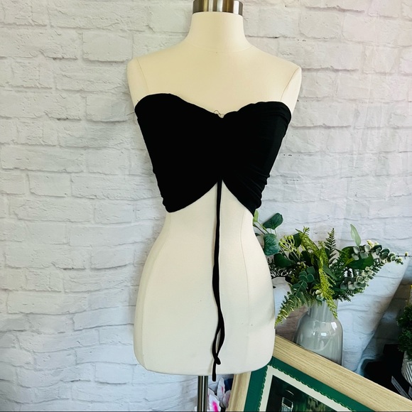 Tops | Ribbed Scrunch Crop Top | Poshmark